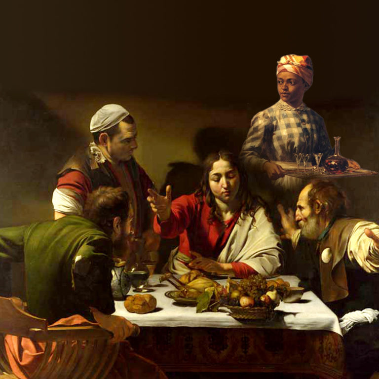 Jesus dining wih disciples - Roberta Grimes