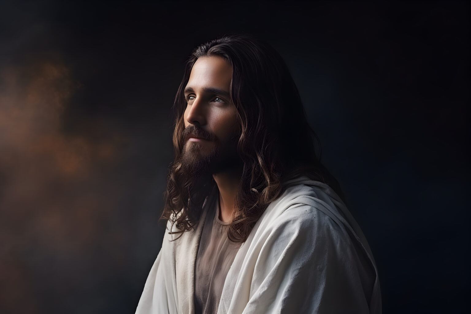 Portrait of Jesus Christ. Oil painting. AI generative - Roberta Grimes